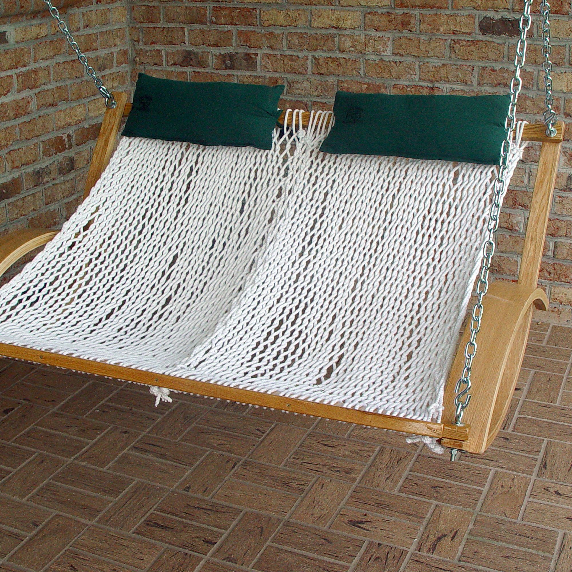 Hanging Swing Chair With Spreader Bar - Cotton Polyester Weave Rope ...